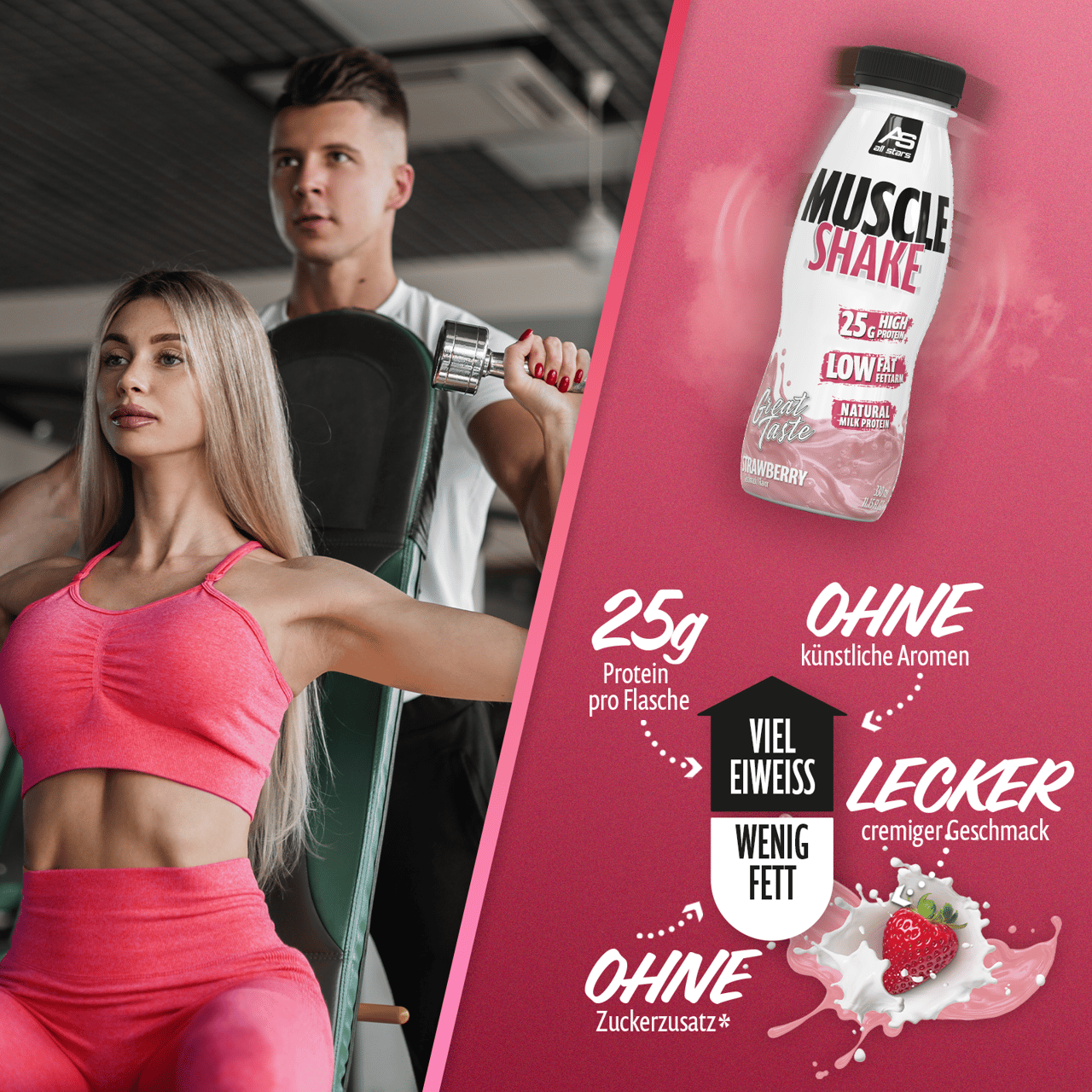 ALL STARS Muscle Shake - 25g Protein pro Shake