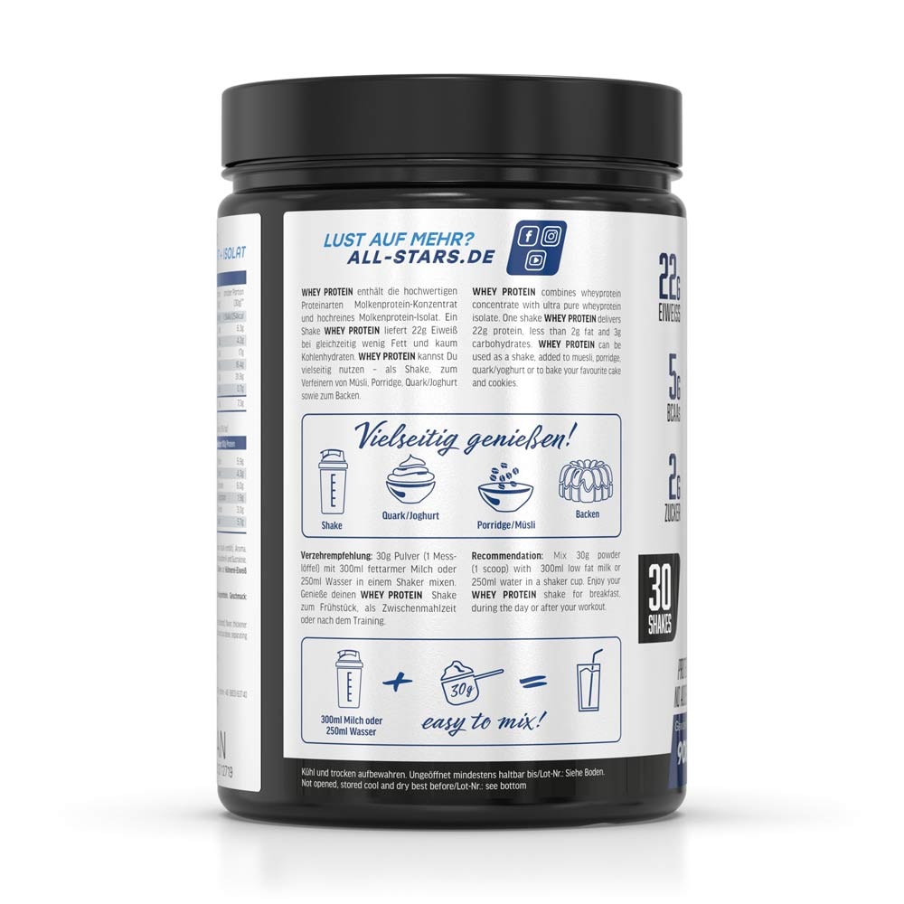 ALL STARS Whey Protein | Made in Germany