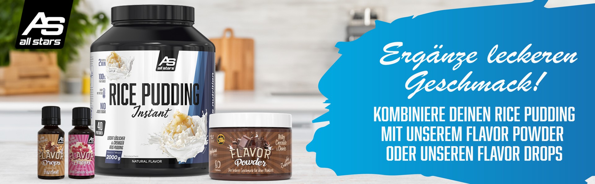 ALL STARS Rice Pudding - Reis-Flakes mit grober Körnung