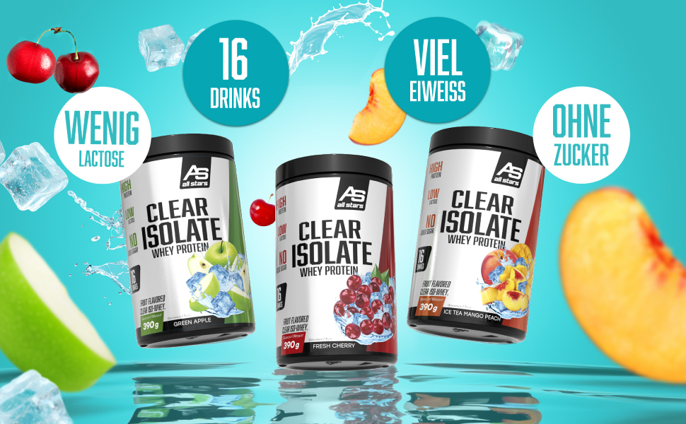 ALL STARS Clear Protein Isolat- über 80% Protein - günstig bestellen